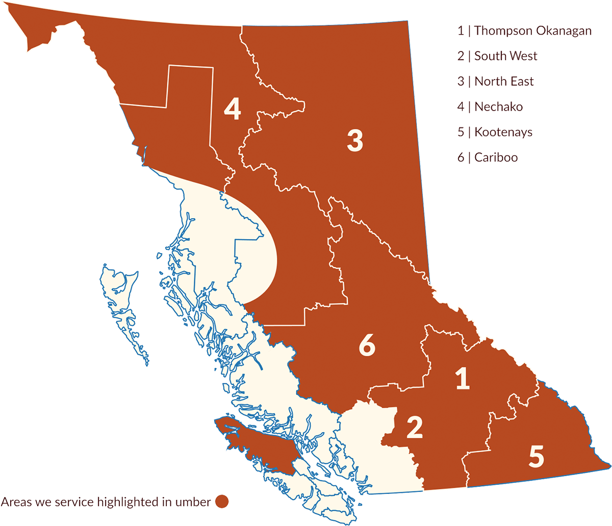 Service Area | All Nations Trust Company